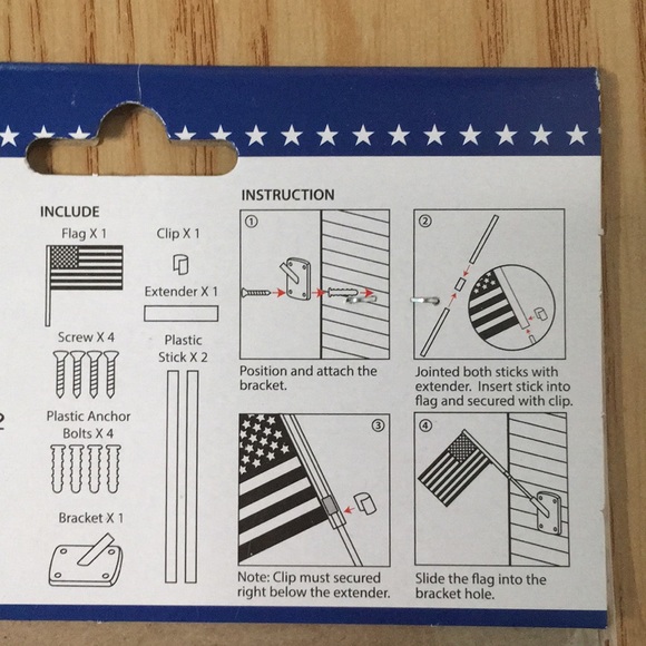 Holiday | New Patriotic American Flag Kit With Pole Flag Size 325x1625 ...